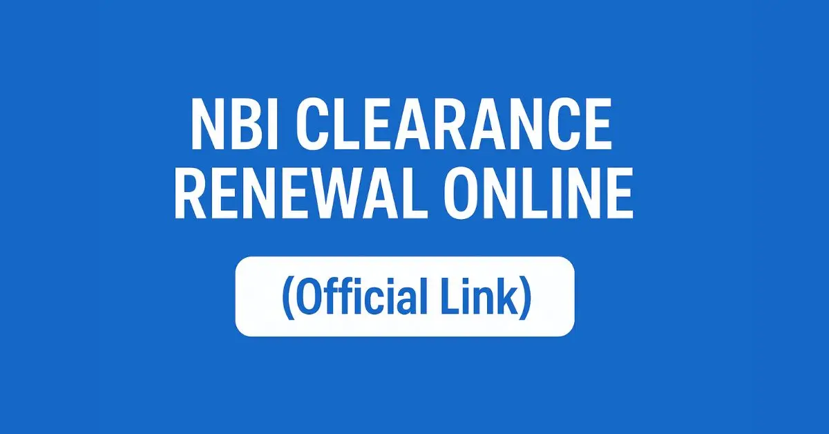 NBI Clearance Renewal Online 2025